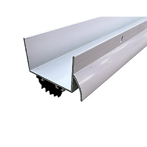 KC Hardware Door Bottoms Sweep, Under Door Seal for Exterior Doors, 1 3/4" Width, White (48 Inch)