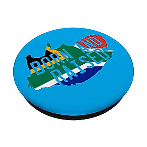 South Africa Pride Flag Map PopSockets Grip and Stand for Phones and Tablets