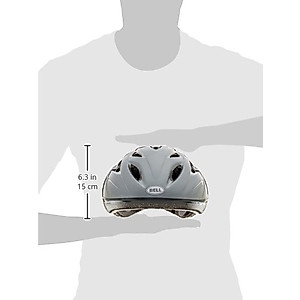 BELL Adult Reflex Helmet, Solid Light Titanium (7107138)