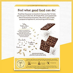 Simple Mills Sweet Thins Cookies, Seed and Nut Flour, Chocolate Brownie - Gluten Free, Paleo Friendly, Healthy Snacks, 4.25 Ounce (Pack of 1)