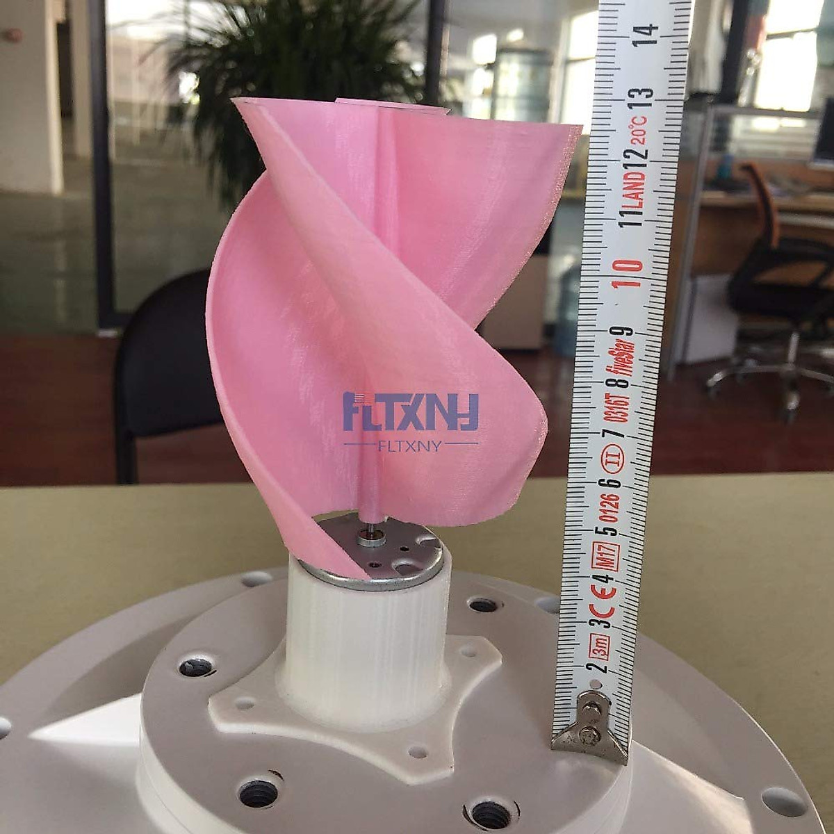 NINILADY 10w 5.5V Micro Motor Small LED Lights Vertical Axis Wind Turbine Generator Blades Full Set DIY Wind Generator Windmill (3 Blades, White Color)