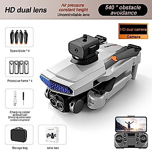 4K HD Fpv Camera Remote Control Foldable Mini Drone - Altitude Hold Headless Mode Trajectory Flight Start Speed Adjustment RC Drone Quadcopter Gifts Toys Gifts For Adults Boys Girls (Gray)