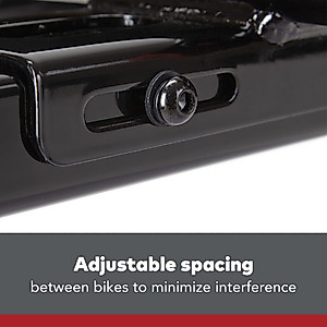 Yakima HoldUp 2" Tray Hitch Bike Rack Fully Assembled Hitch Mount Holds 2 Bikes and Fits 20"-29" Wheel Sizes, SKS Locks and Side-to-Side Adjustability