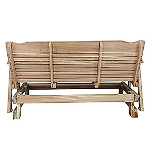Kilmer Creek 5 Foot Natural Cedar Porch Glider, Amish Crafted