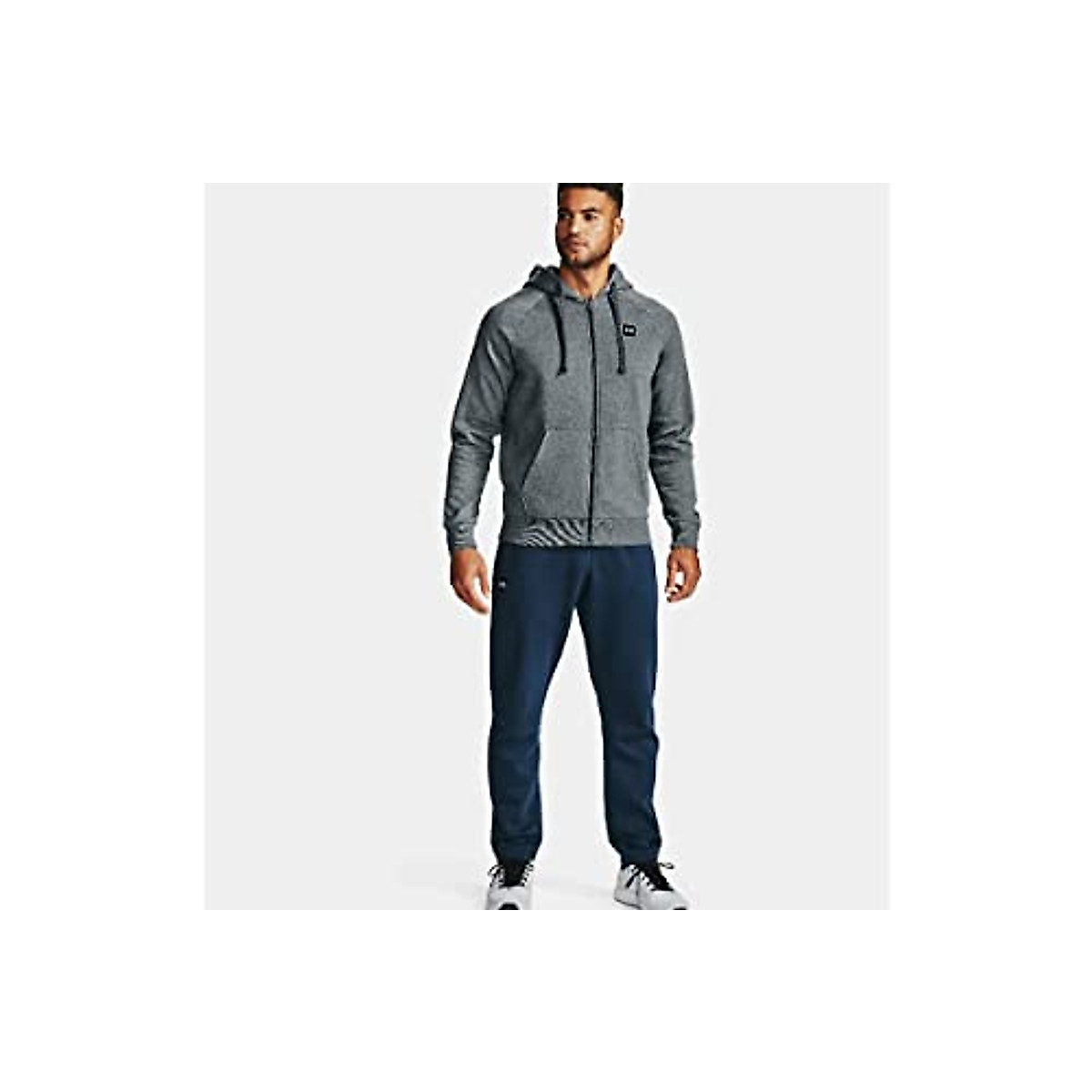 Under Armour Mens Rival Fleece Pants , Academy Blue (408)/Onyx White , X-Large