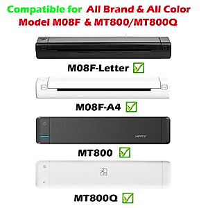 QRIEQYN Portable Printer Case for M08F Storage Case,Travel Carry Case Compatible with M08F/P831/TP81 HPRT MT866/MT800 Letter & A4 Portable Thermal Printer, Compact and Lightweight