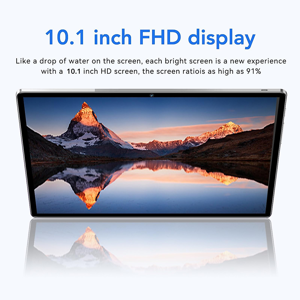 2 in 1 Tablet, 10.1 Inch Android 12 Tablet, 4G Cellular Tablet with Keyboard & Case, Octa Core CPU, 4GB RAM 64GB ROM, FHD Display, 13MP Dual Camera, 5G WiFi, BT5.0, 8800mAh