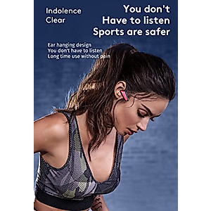 Bone Conduction Headphones Open Ear Wireless Bluetooth 5.2 Sports Headset Waterproof Earbuds with Microphone Long Battery Life Neckband for Running Workout Cycling Android iOS