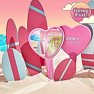 Colourpop x Barbie Hand Mirror - Full Size Hand Mirror Pink Heart New in Box