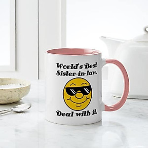 CafePress World's Best Sister In Law Humor Mug Ceramic Coffee Mug, Tea Cup 11 oz