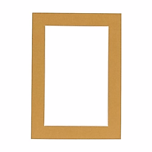 8x12 Mat Bevel Cut for 6x10 Photos - Acid Free Rattan Beige Precut Matboard With Backing Board and Crystal Clear, Self Seal Photo Mat Bag - For Pictures, Photos, Framing - 4-ply Thickness