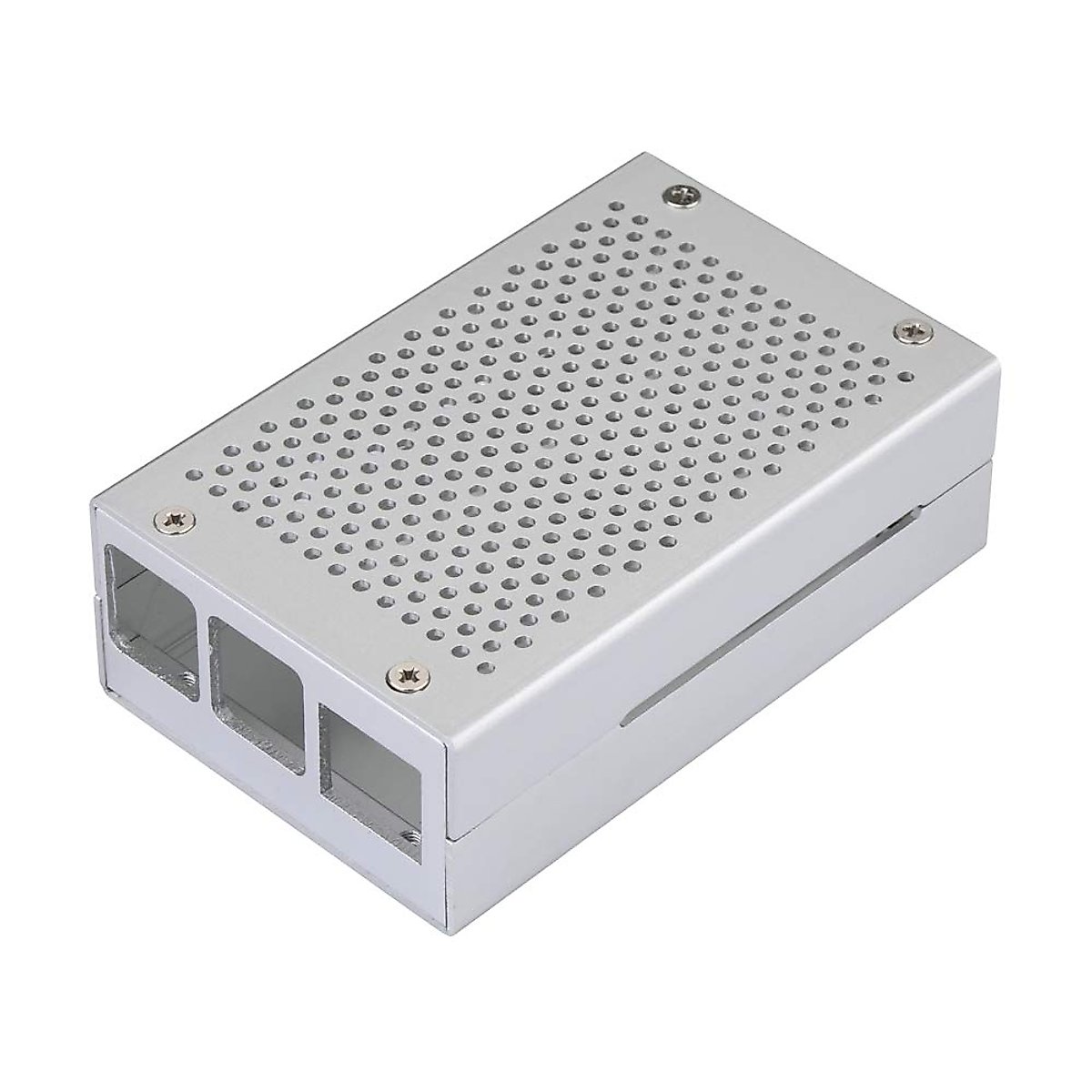 Raspberry Pi 4 Case RPI 4 Aluminum Case RPI 4B Metal Shell Silver Enclosure for RPI 4 Model B (Silver)