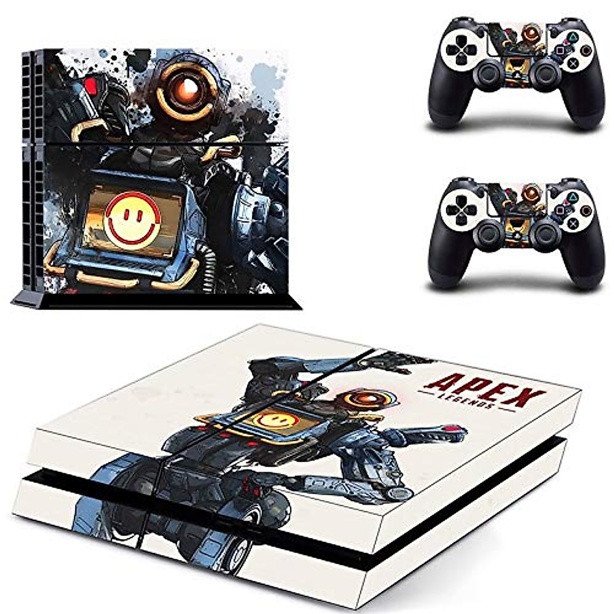 Playstation 4 Skin Set - Apex Legend HD Printing Vinyl Skin Cover Protective for PS4 Console and 2 PS4 Controller by Mr Wonderful Skin