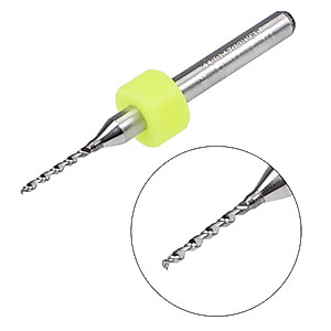 uxcell PCB Drill Bits 1mm Tungsten Carbide Rotary Tool Jewelry CNC Engraving Print Circuit Board Micro Drill Bits 1/8 Inch Shank 10 Pcs