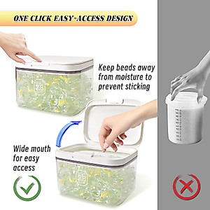 Laundry Pod Holder with Lid, Laundry Pod Container, Sealed Automatic Pop-Up, laundry Pod Dispenser Holds 115 Laundry Pods for Laundry Room Organization Laundry & dishwasher pods container-94oz