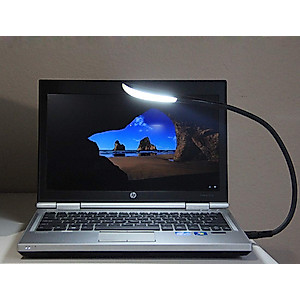 i2 Gear USB Reading Lamp with 14 LEDs Dimmable Touch Switch and Flexible Gooseneck for Notebook Laptop, Desktop, PC and MAC Computer + On/Off Setting (14 LED, Black)