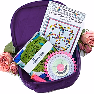 Yazzii Oval Sewing Box - Portable & Multipurpose Storage Bag Organizer - Sewing Supplies Organizer for Thread Spools, Needles, Beads, Embroidery Floss, Fabric Pieces & More!