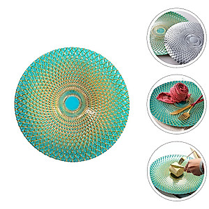 Operitacx Round Tray Crystal Glass Fruit Plate Clear Glass Snack Serving Tray Dried Fruit Salad Dessert Plate Candy Snack Bowl Art Glass Plate for Home KTV Cupcake Toppers