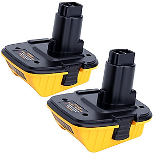 2 Pack DCA1820 Adapter Replacement for DEWALT 18v to 20v Adapter, Compatible with Dewalt 20V Max Battery DCB203 to 18V XRP NiCad NiMh Battery DC9096