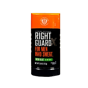 Right Guard Xtreme Invisible Solid Anti-Perspirant/Deodorant, Fresh Blast with Power Stripe for Men, 2.6 oz (Packaging May Vary)