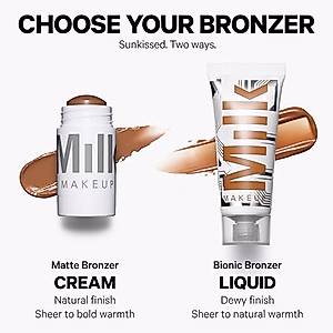 Milk Makeup Matte Bronzer, Dazed (Light Bronze) - 0.19 oz - Cream Bronzer Stick - Buildable, Blendable Color - Matte Finish - 1,000+ Swipes Per Stick - Vegan, Cruelty Free
