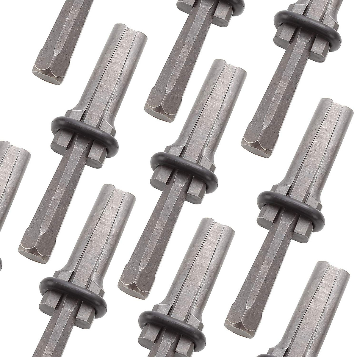 ABuff 10 Packs of Heavy Duty Wedge and Feather Shims, 5/8 Inch Plug Shim and Wedge Concrete Rock Stone Splitter Hand Tools