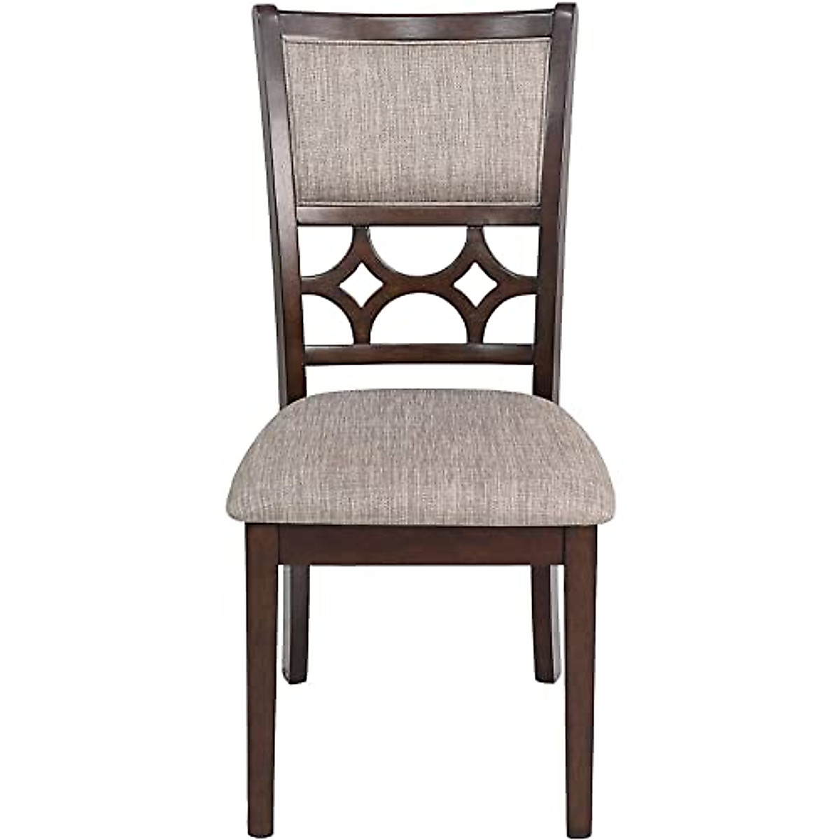 New Classic Furniture Mitchell 5-Piece Dining Set with 1 Table and 4 Chairs, Brown Cherry