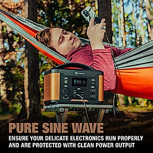 Southwire Elite 500 Series, 515Wh Backup Lithium Battery, 120V/500W Pure Sine Wave AC Outlet, Solar Generator (Solar Panel Not Included) for Home Backup Power, Emergency Power, Camping and more