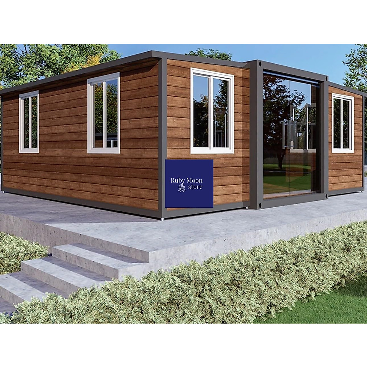 Detachable Prefabricated Luxury Villa Portable Foldable Expandable Container House 40 FT Home, 11.8 * 6.3 * 2.49