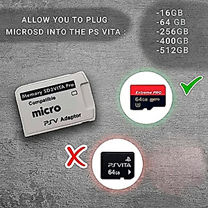 Skywin SD2Vita PS Vita Memory Card Adapter Compatible with PS Vita 1000/2000 3.6 or HENkaku System (1 Pack)