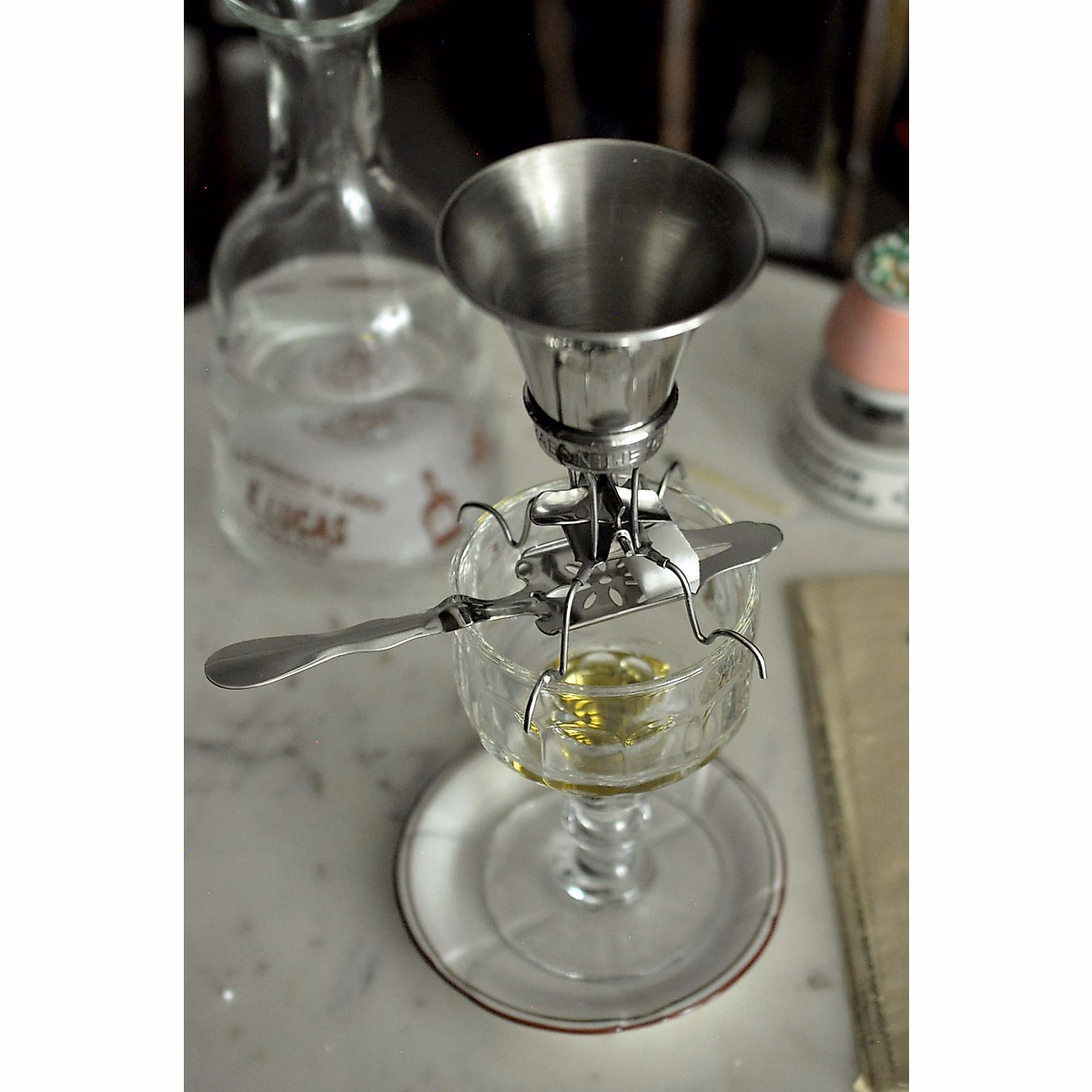 Absinthe Balancier (See-Saw dripper) from Bonnecaze Absinthe & Home