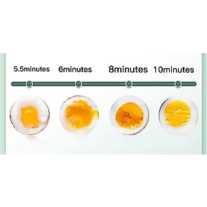 GMYQ Egg Pod, Egg Maker, Steamer, Perfectly-Cooked Hard boiled Eggs in Under 6 minutes, White, 4.8 inches *3.6 inches