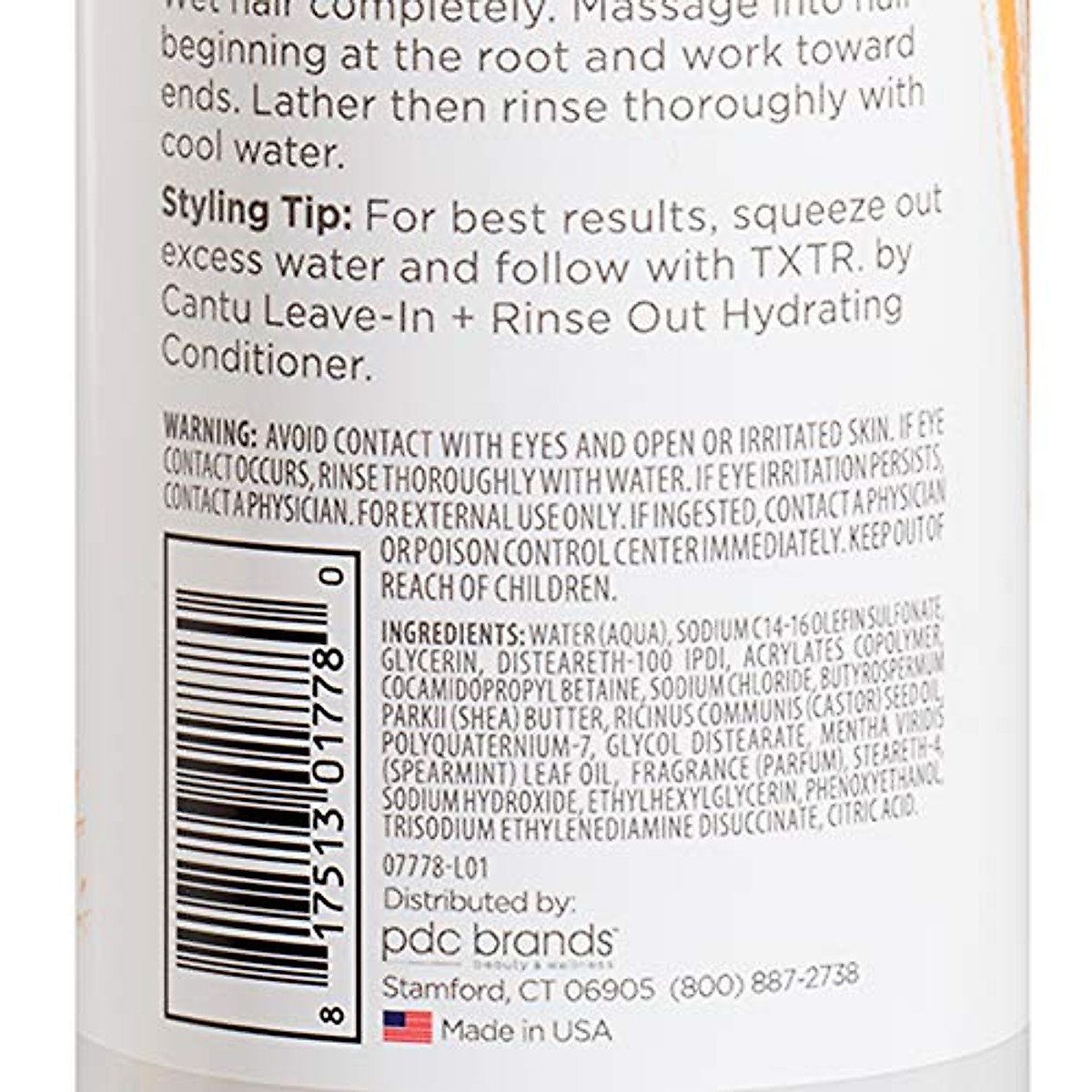 Cantu Txtr By Sleek Color Treated Hair + Curls Cleansing Oil Shampoo - 16 Fl Oz, 16 Oz