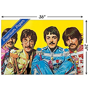 Trends International 24X36 The Beatles - Lonely Hearts Wall Poster, 24" x 36", Premium Unframed Version