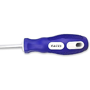 Slotted and Phillips Screwdriver, PH2 12" Long Cross-head Screwdriver & Flat Blade Screwdriver, 2 Packs Magnetic Screwdriver with Rubber Handle