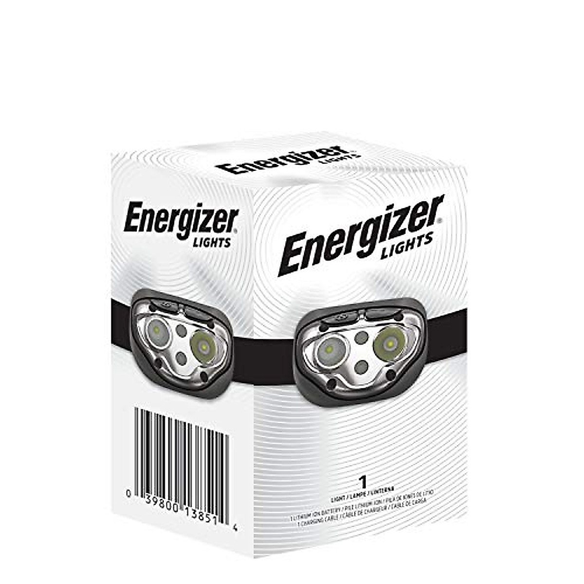 Energizer Rechargeable LED Headlamp Pro400, IPX4 Water Resistant, High-Powered Bright LED, Multiple Light Modes, Best Headlight for Camping, Running, Outdoors, Emergency Light, USB Included
