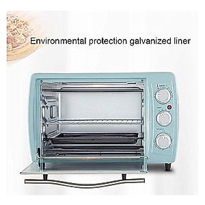 MODADA Electric oven home 19 liters mini oven adjustable temperature 0-250 ℃ and 60 minutes timer three baking position home baking electric oven baking cake bread pie multifunctional function unified