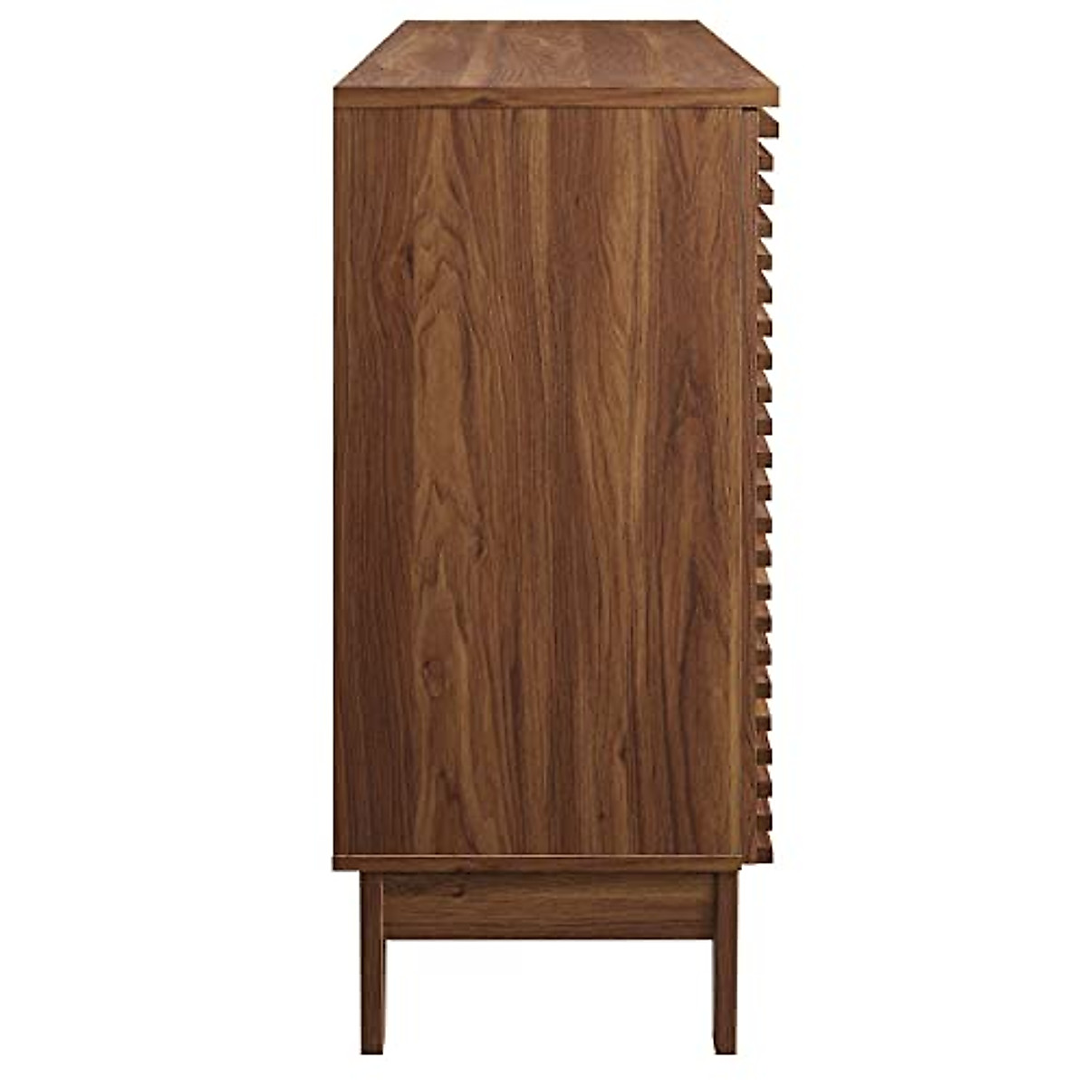 Modway Render Mid-Century Modern Wine Bar Cabinet in Walnut, 17 x 46 x 37