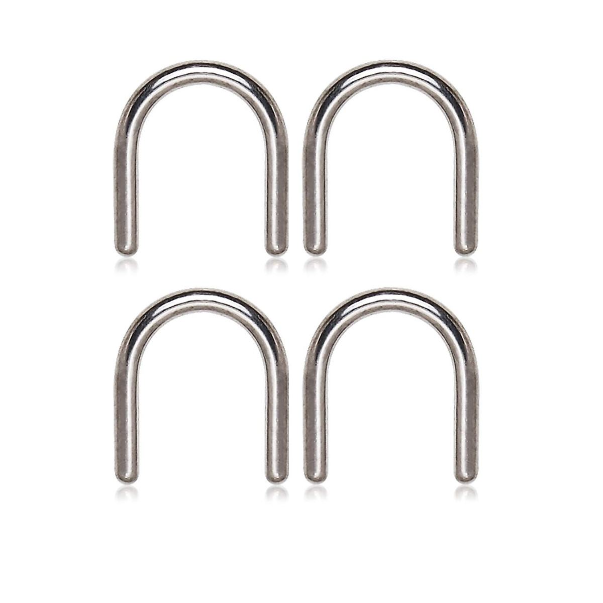 Pierced Owl Set of 4 G23 Implant Grade Titanium Septum Retainers