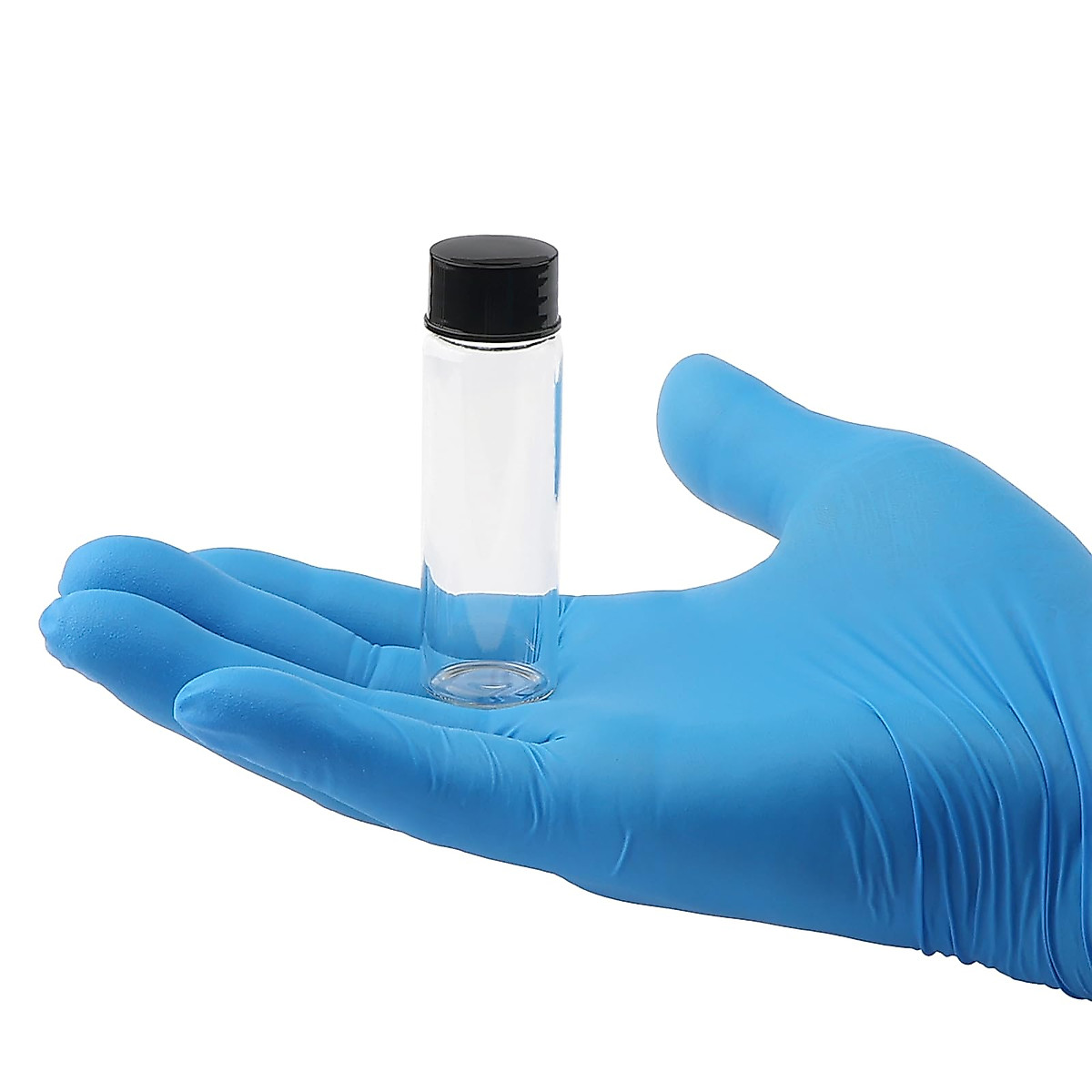 JIUWU 15ml (1/2 Oz) Clear Glass Sample Vials, 42pcs Liquid Transparent Bottles Lab Screwcap Capacity Travel Container