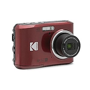Kodak PIXPRO FZ45 Digital Camera + Black Point & Shoot Camera Case + Transcend 64GB SD Memory Card + Tri-fold Memory Card Wallet + Hi-Speed SD USB Card Reader + More! (Red)