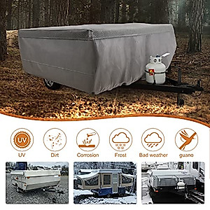 Leader Accessories Pop up Folding Camper Cover RV Trailer (10'-12')