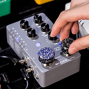 MOOER Groove Loop X2 Stereo Guitar Practice Tool One Man Band with 121 Drum Grooves, Stereo Loops 14 save slots 10 minutes each slots