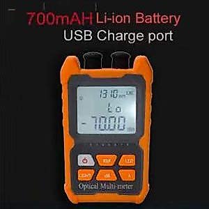 D YEDEMC Mini Optical Fiber Power Meter FC/SC/ST Universal Interface Fiber Tester Built-in 2Mw Visual Fault Locator Li-ion Battery USB Charge (OPM&VFL-2Mw-Li)