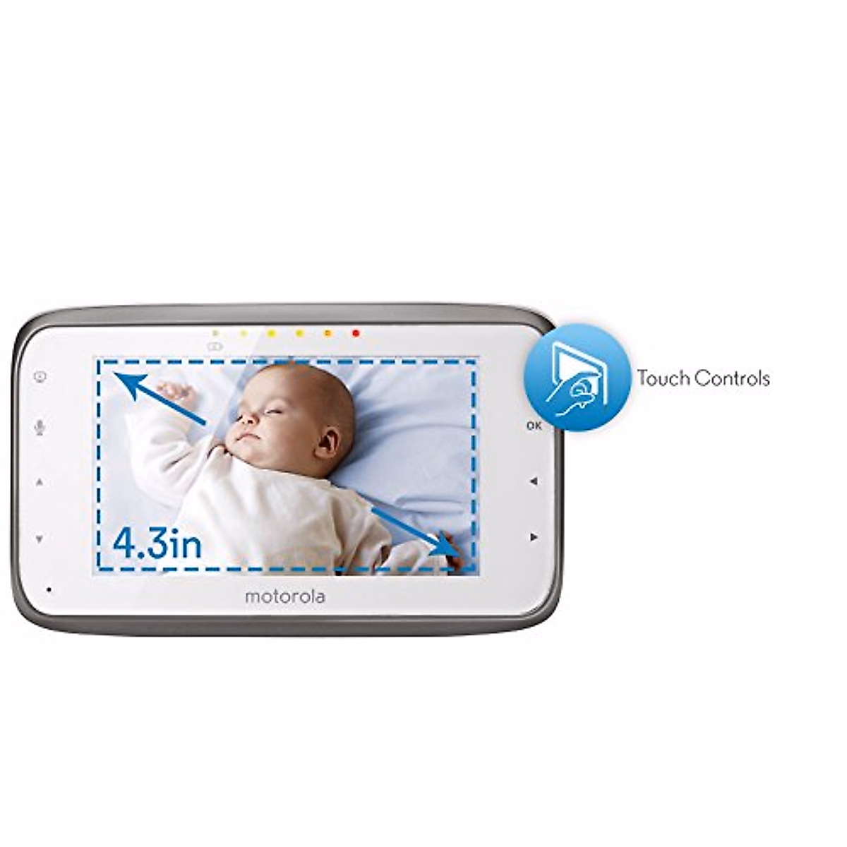 Motorola MBP854CONNECT Dual Mode Baby Monitor with 4.3-Inch LCD Parent Monitor and Wi-Fi Internet Viewing, 720p