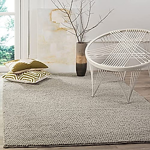SAFAVIEH Natura Collection 2' x 3' Ivory NAT620A Handmade Premium Wool Accent Rug