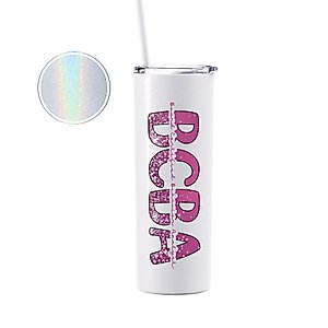BCBA Gifts for Passing Board Exam Student Gifts for Women Certified Behavior Analyst Travel Tumbler Water Bottle With Lid Straw 0356