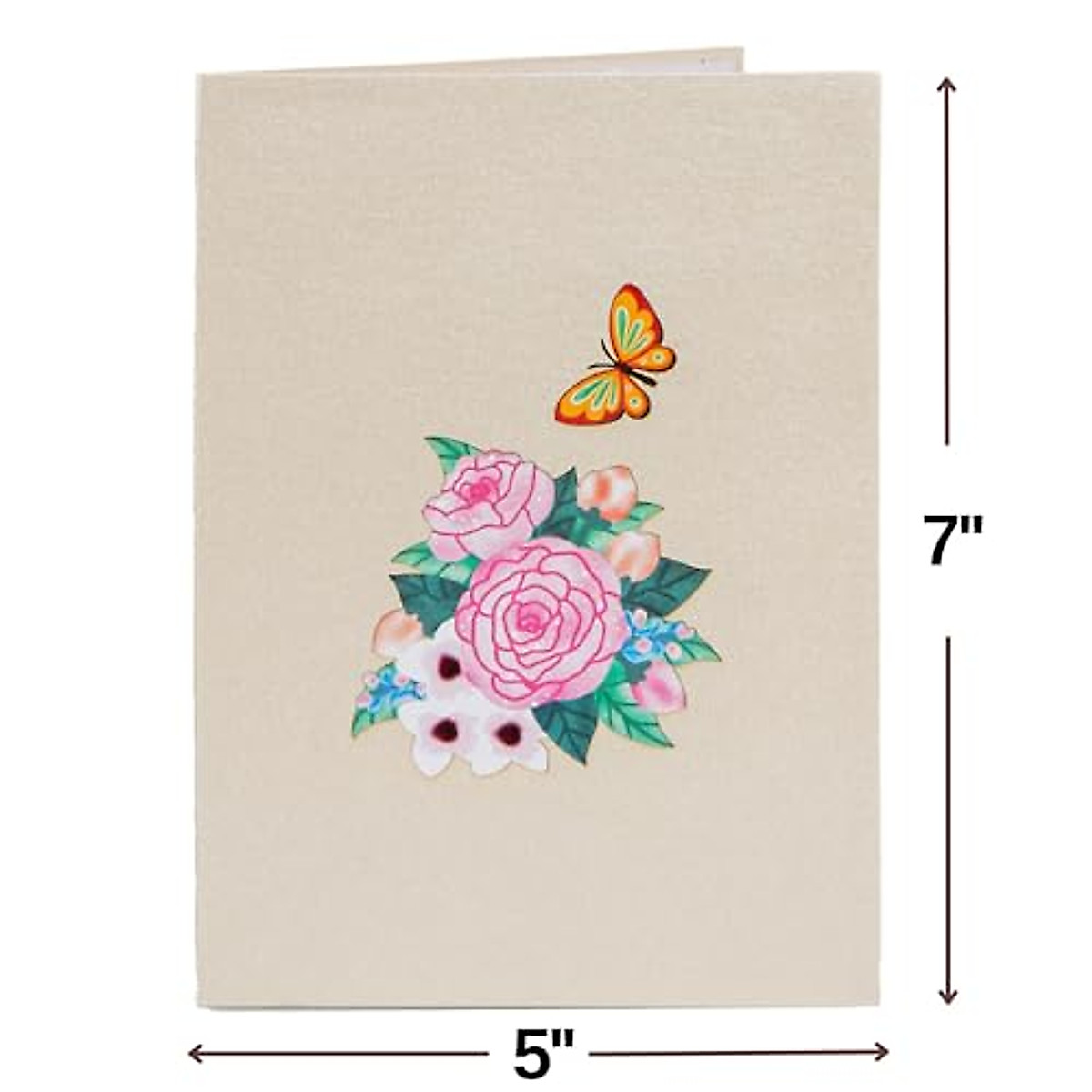 Paper Love 3D Pop Up Mothers Day Card, Best Mom Ever, For Mom, Wife - 5" x 7" Cover - Includes Envelope and Note Tag