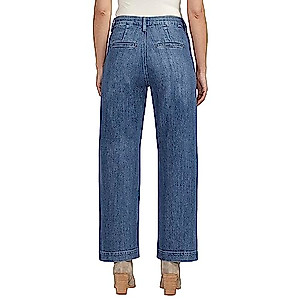 JAG Jeans Women's Sophia High Rise Wide Leg Jeans, Tidal Blue, 16