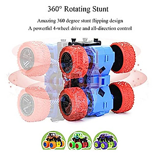 JAFATOY 4 Pack Toy Cars for Kids 3-5 Years Old Boys Girls Monster Trucks Pull Back Car Toy Monster Trucks Toy Toddler Car Toys